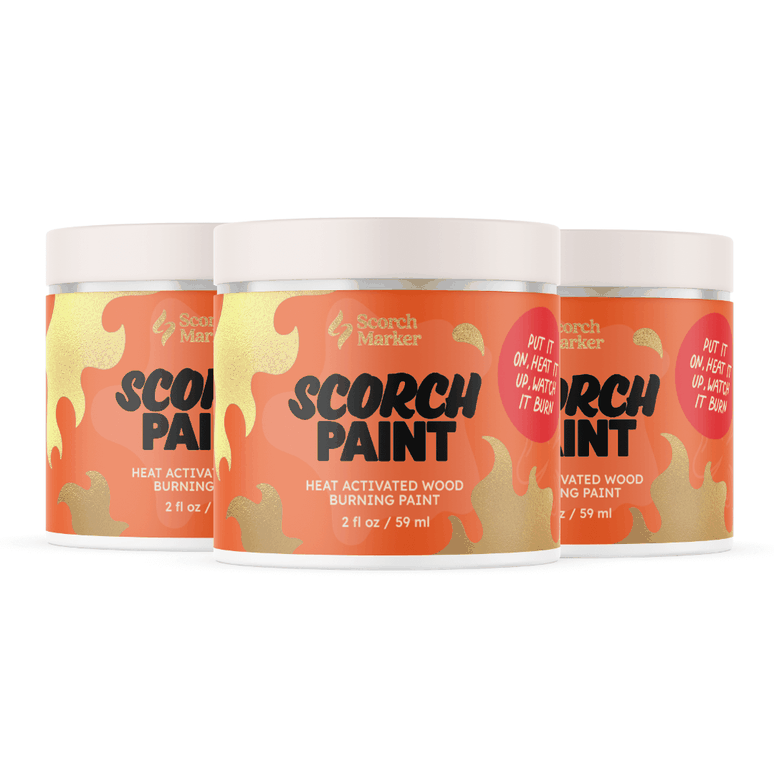 Scorch Paint - 3 Pack | Heat Activated Craft Liquid - Scorch Marker