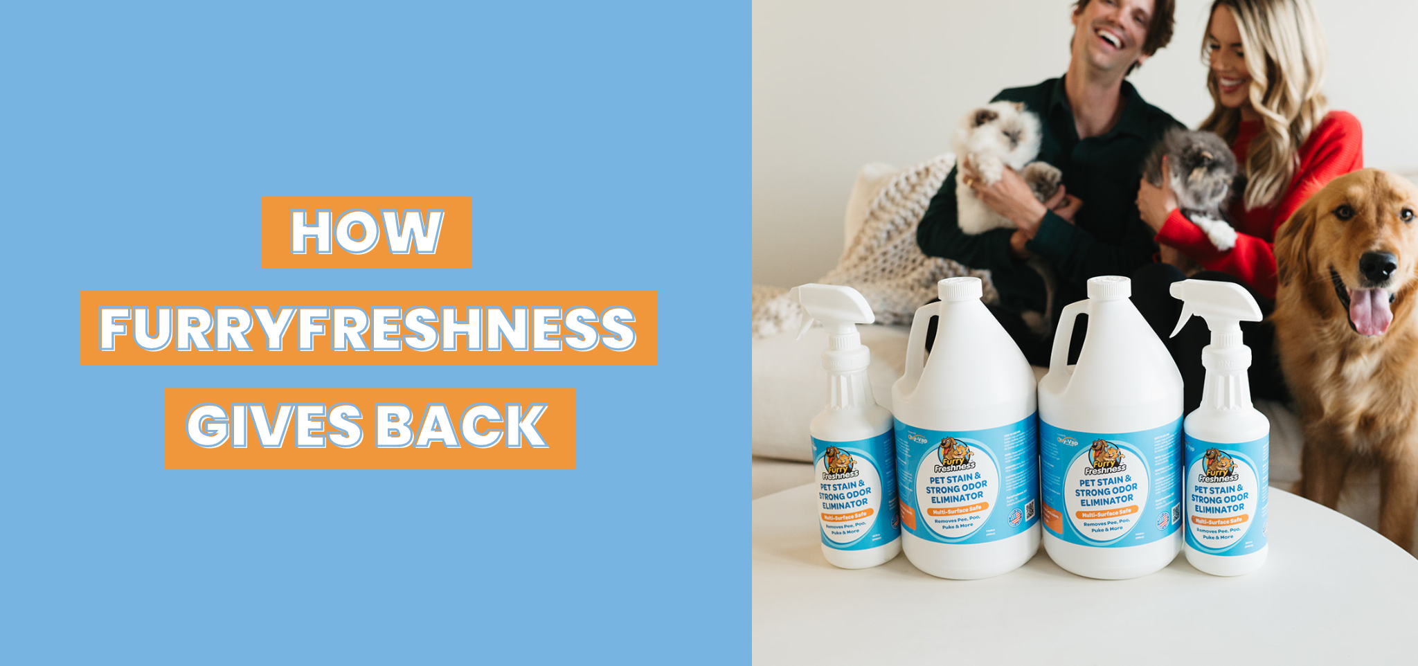 How FurryFreshness Gives Back - FurryFreshness Premium Stain and Smell ...