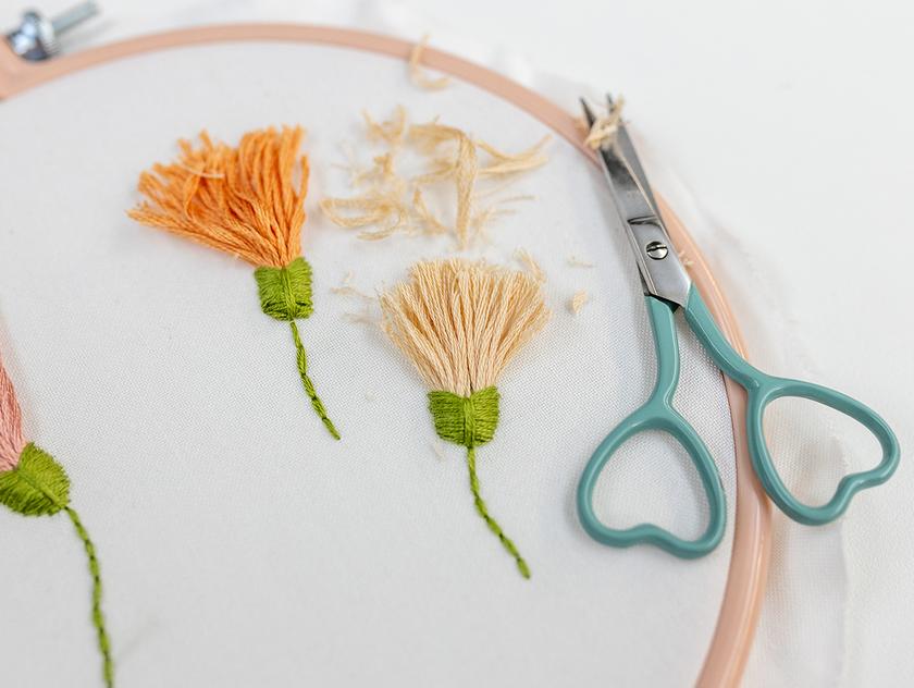 Thread Bundle Flowers - Learn How to do This Modern Embroidery Techniq ...