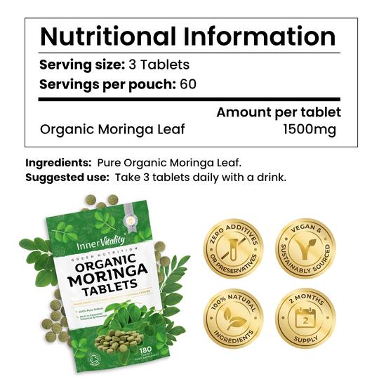 Organic Moringa Tablets - 100% Pure