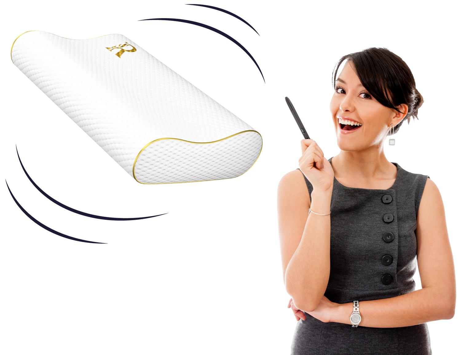 Royal Therapy 4-Layer Memory Foam Pillow - Contoured, Orthopedic & Cer