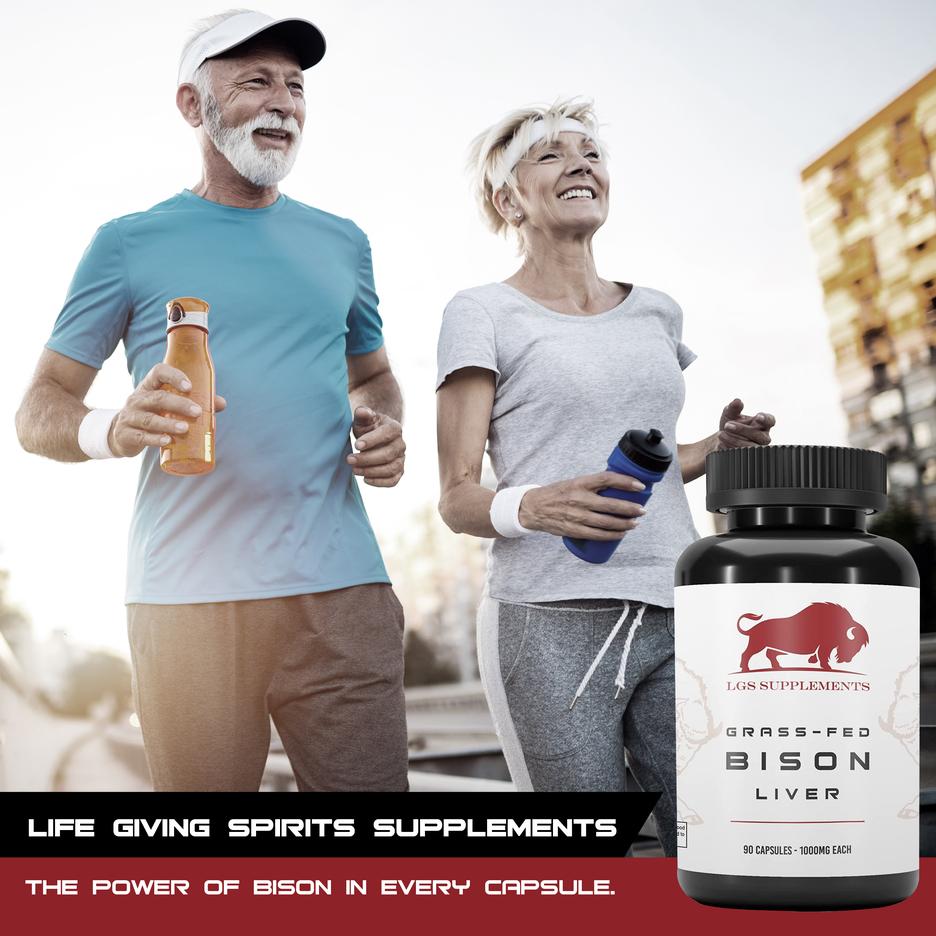 LGS Supplements Bison Liver Capsules 1000mg