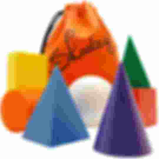 7 Jumbo Geometric Solids 3D Shapes Learning Toys for toddlers, 3d ...