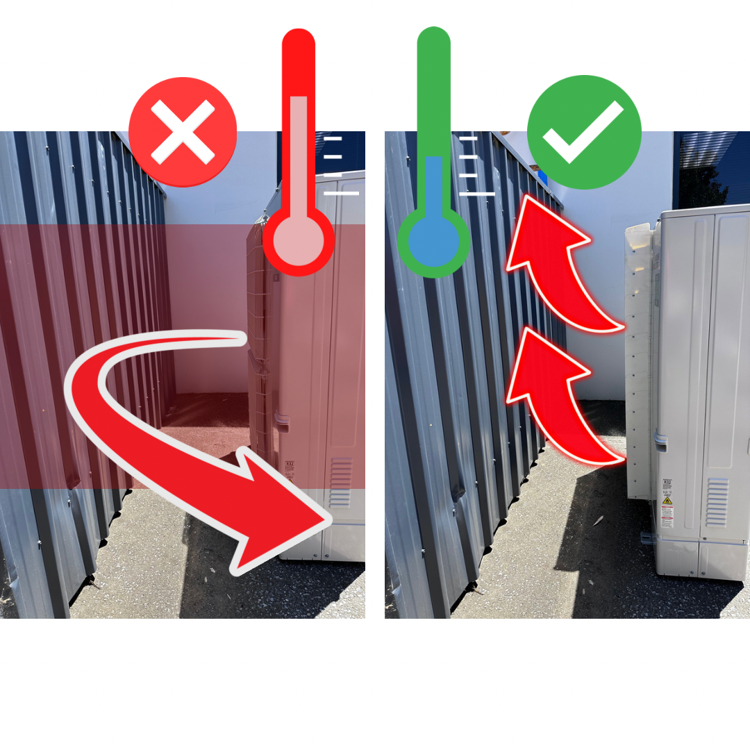 Air deflectors improve air conditioning performance
