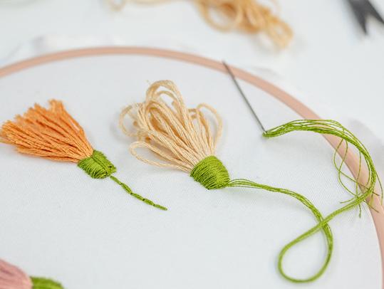 Thread Bundle Flowers - Learn How to do This Modern Embroidery Techniq ...