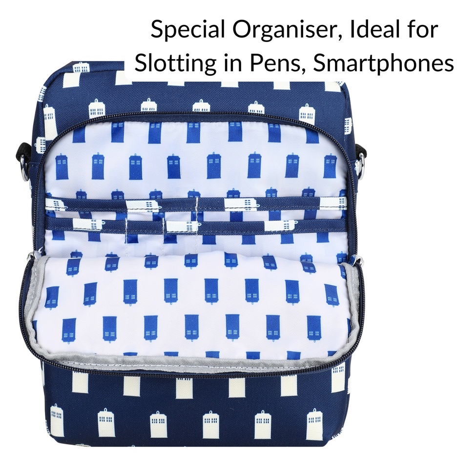 TARDIS Doctor Who Cross Body Bag - Doctor Who Messenger Satchel Bag ...