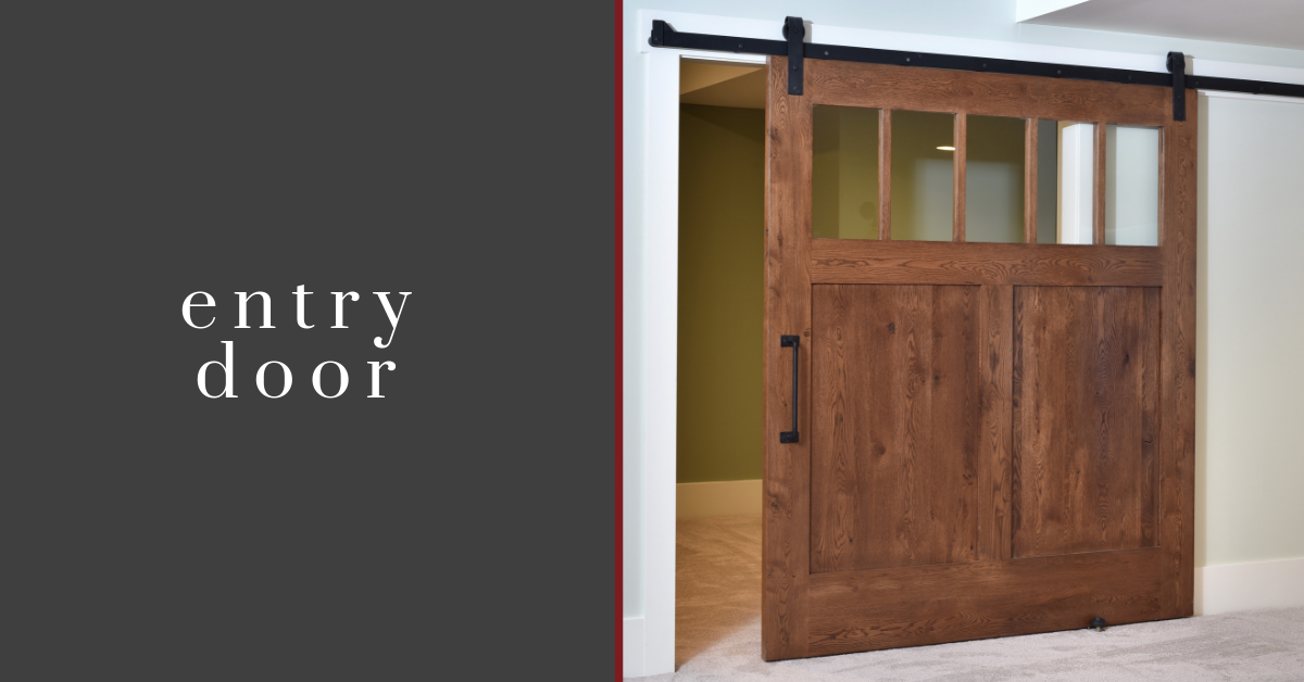 How to use a Barn Door in Your Home | Rustic Red Door | Blog
