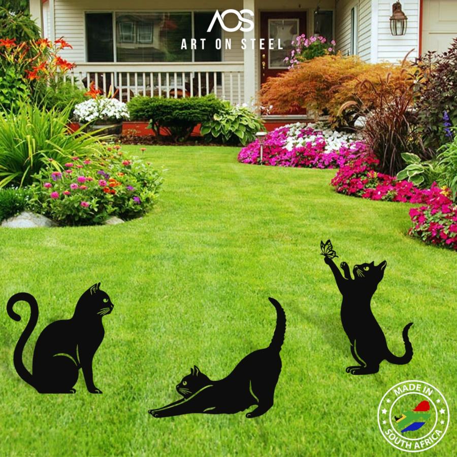 3 Fancy Cats | Garden Décor