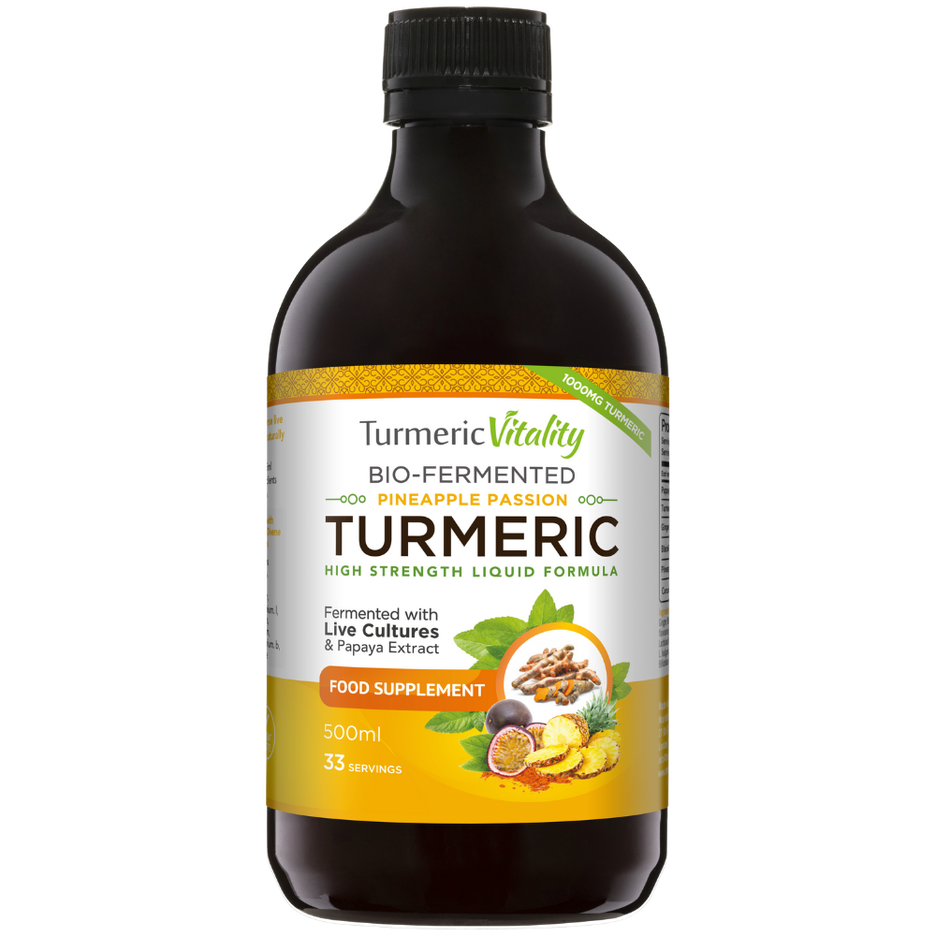 Bio-Fermented Turmeric Supplement - Turmeric Shots with Live Cultures