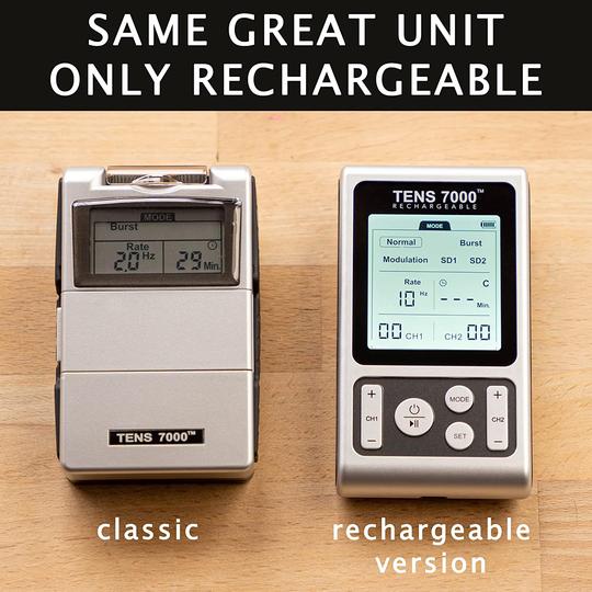 TENS 7000 Rechargeable TENS Unit - Conquer Your Pain