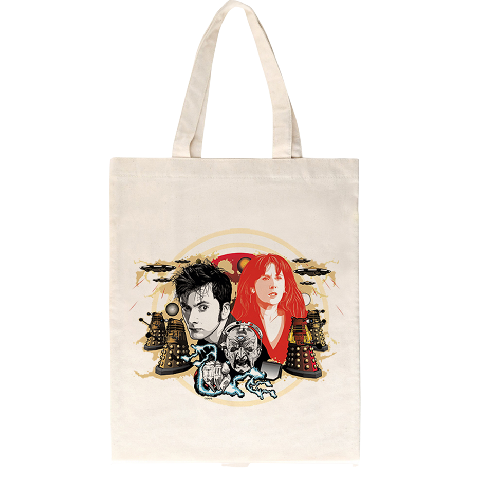Doctor Who Tote Bag - Set of 3 Bags - Official BBC Doctor Who Canvas ...