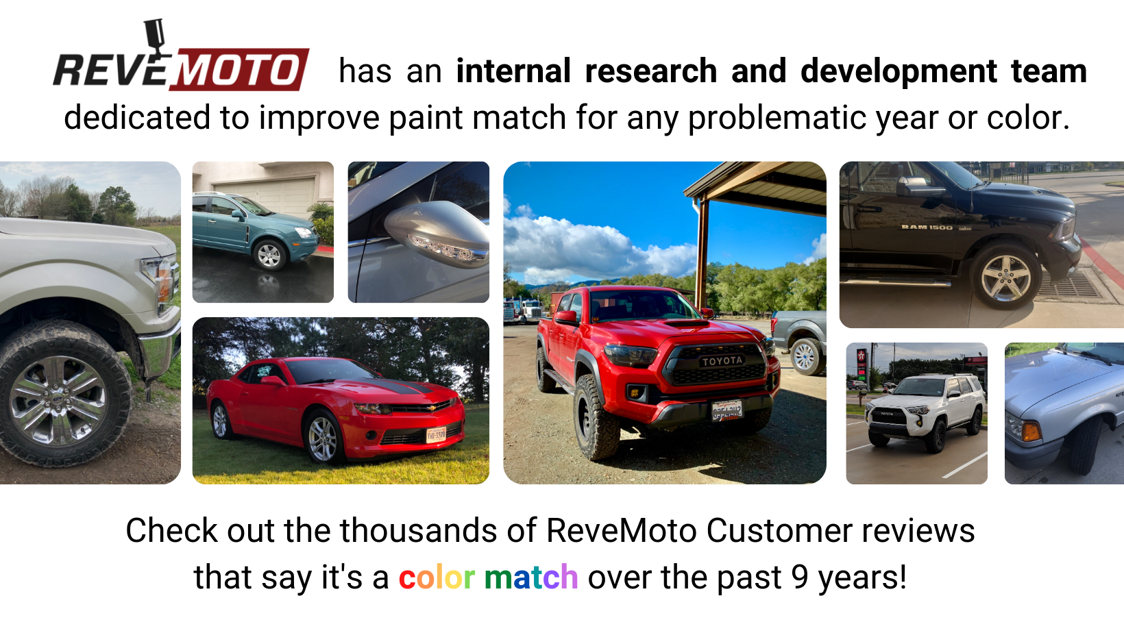 Paint Match Guarantee - ReveMoto