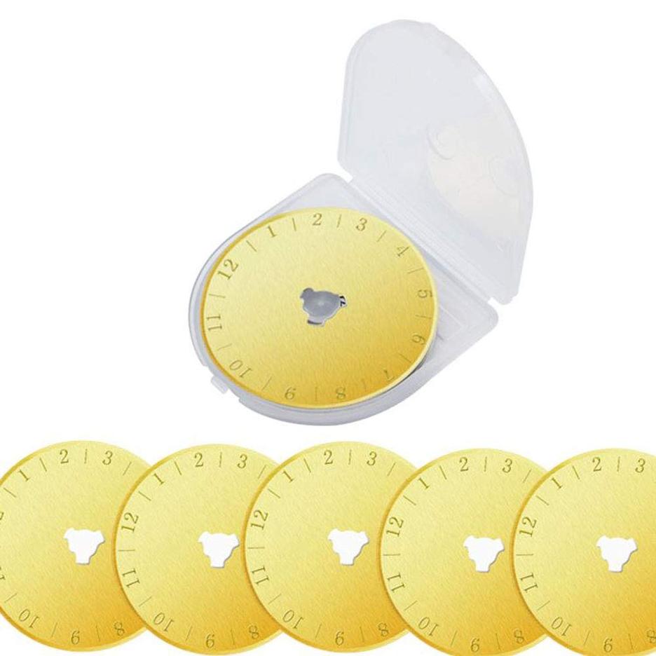 45mm Titanium Coated Rotary Cutter Blades - 10 Blades Pack