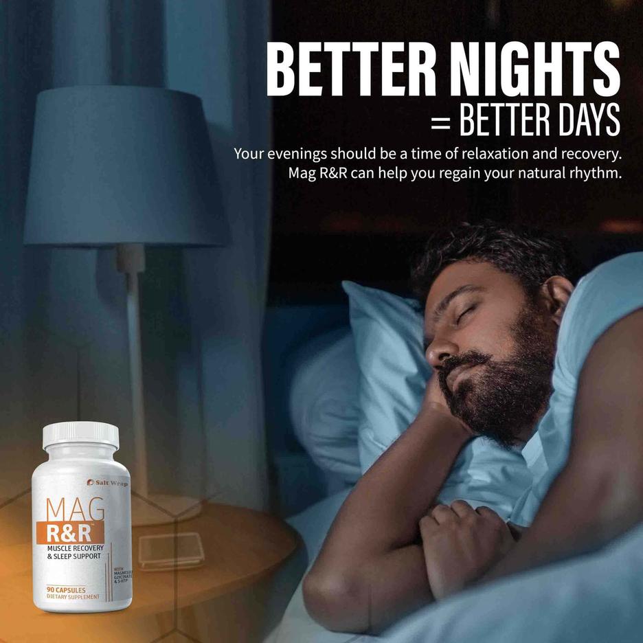 Mag R&R Natural Muscle Relaxant for Nighttime Leg Cramps – SaltWrap