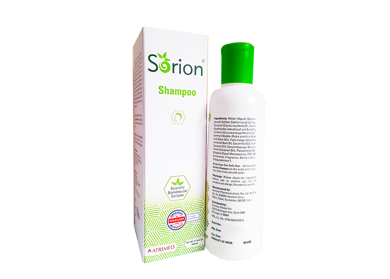 Sorion Shampoo with Coconut Oil, Neem, Turmeric, Pala Indigo