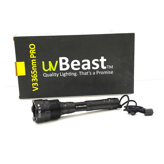 uvBeast NEW V3 365nm PRO Black Light UV Flashlight – HIGH DEFINITION U