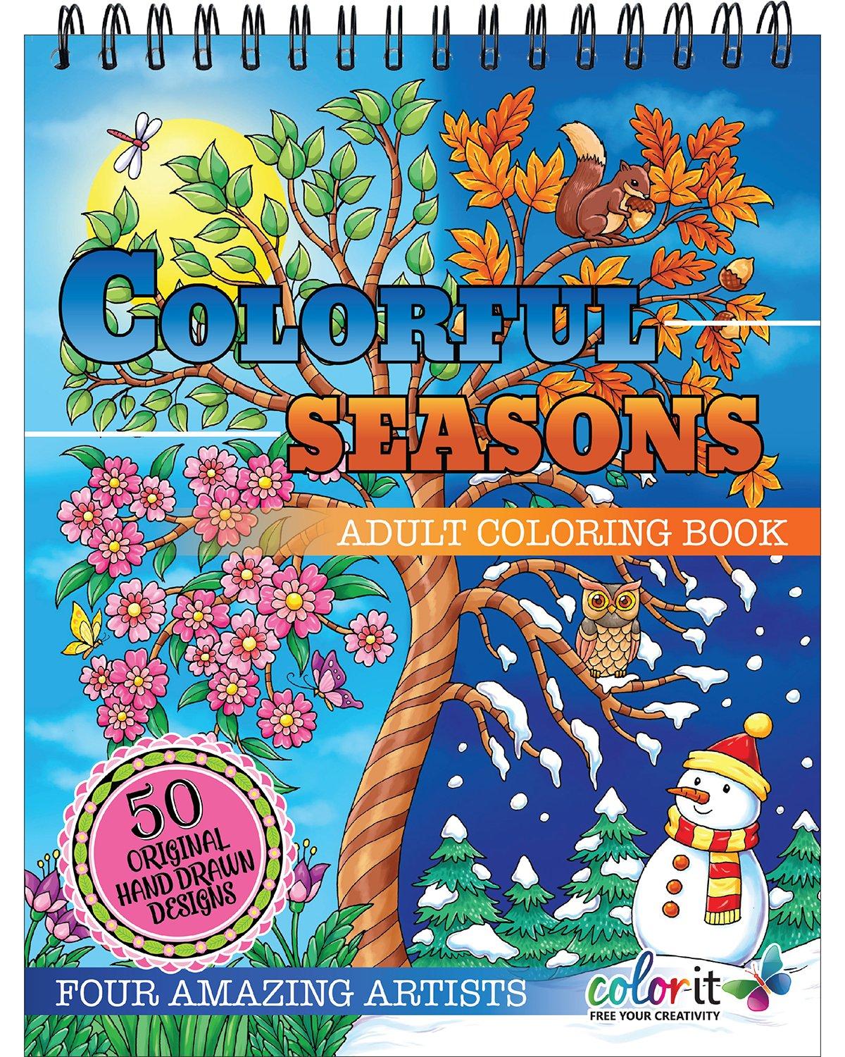 Freebie Friday 01-03-20 Free Colorful Seasons Drawing