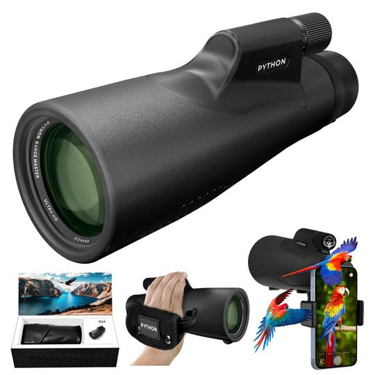 Python 12x52 Range Master™ Ultra HD Monocular Telescope – PYTHON OPTIC
