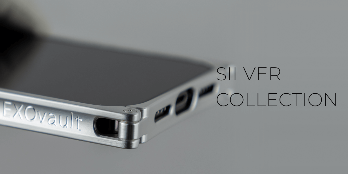 Luxury iPhone Cases with Silver Aluminum & Real Wood | EXOvault