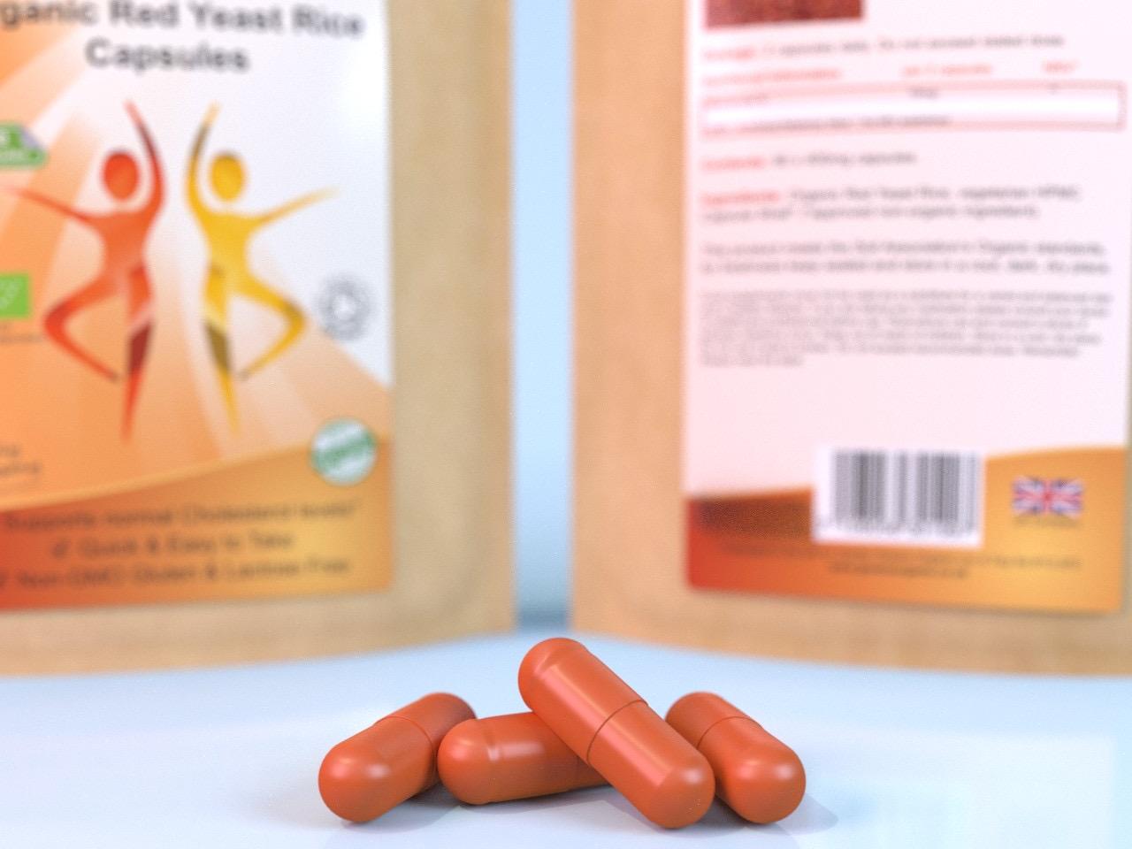Organic Red Yeast Rice Capsules - Golden Greens Organic Ltd