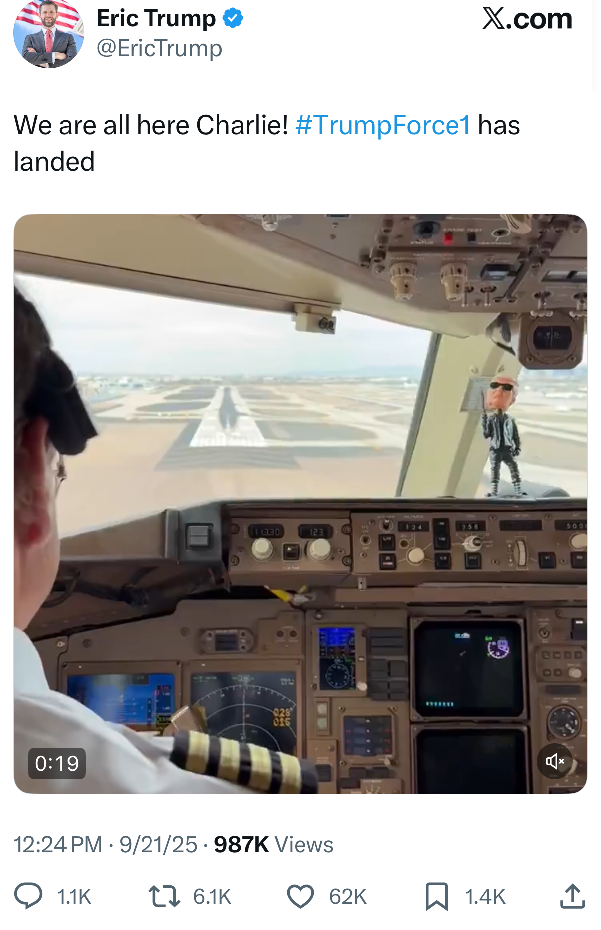 Trumpinator Bobblehead - Eric Trump