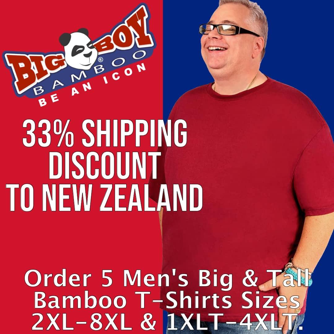 New Zealand Shipping is 33% OFF Through December 31, 2022 - Big Boy Bamboo