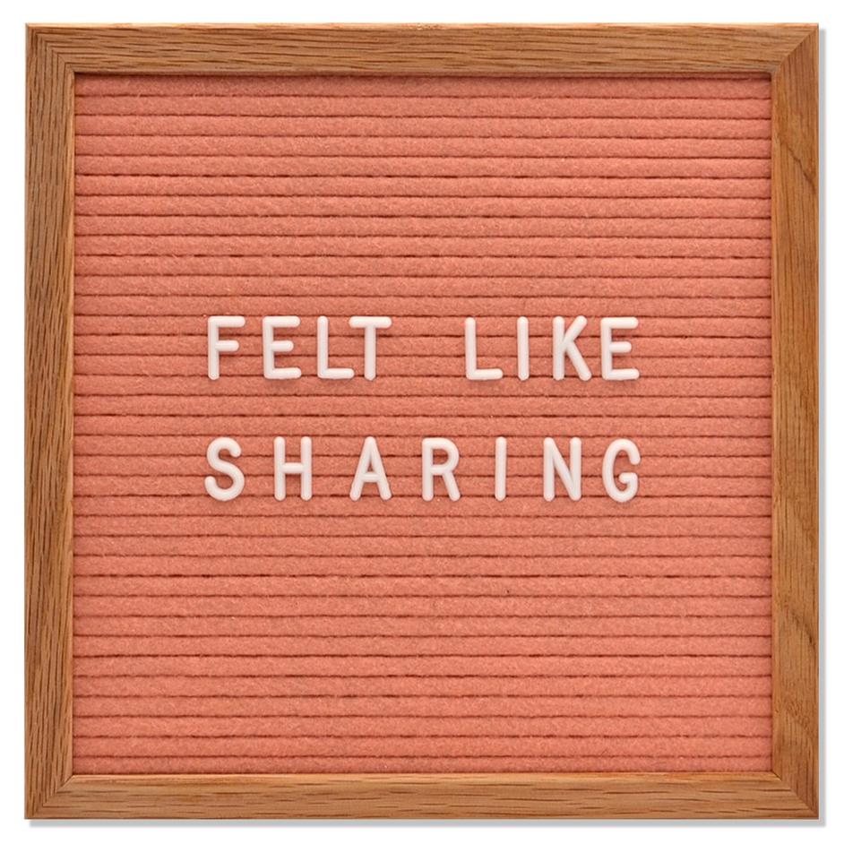 Felt Like Sharing Letter Board Collection