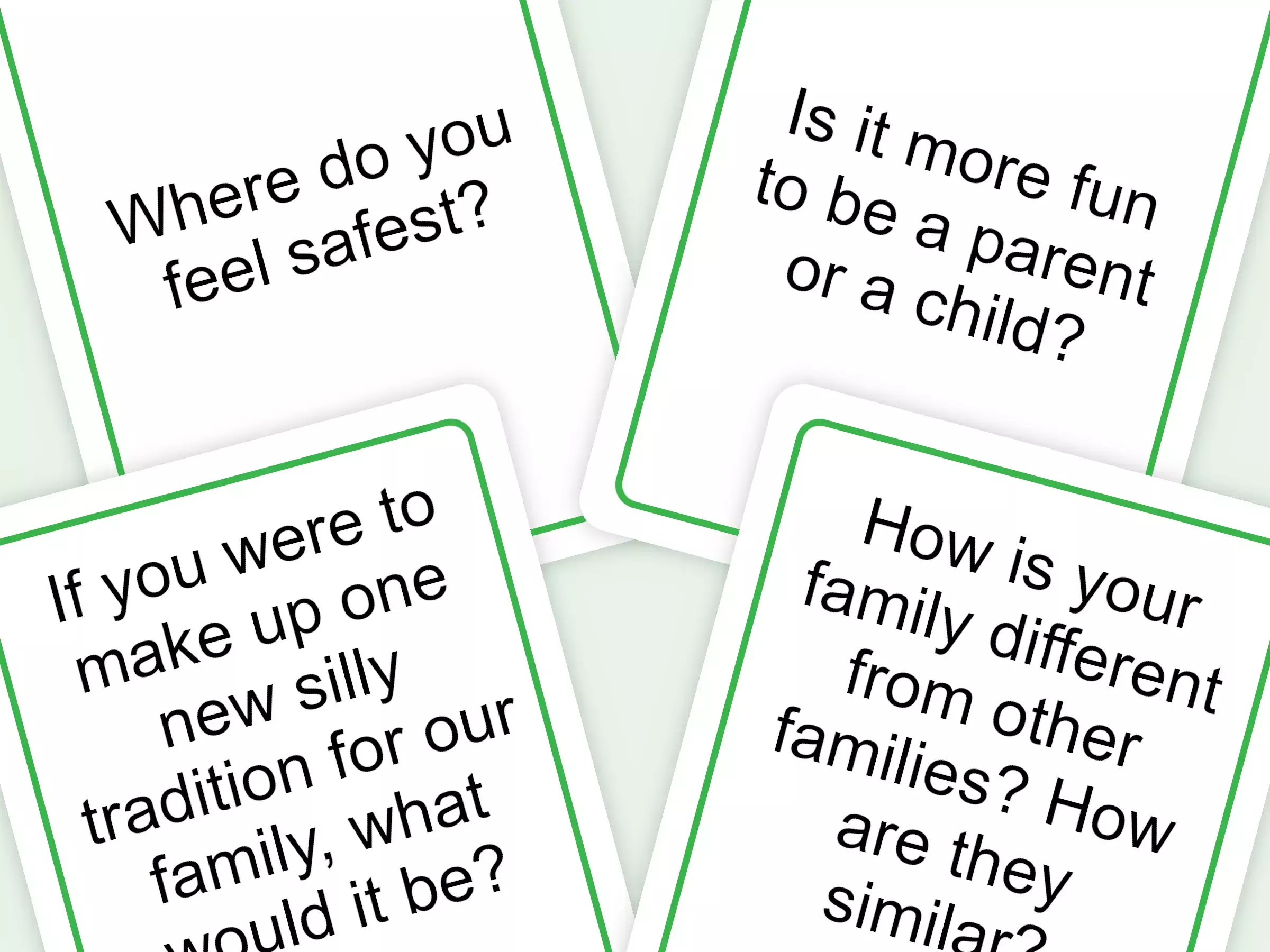 FAMILY Pack – Talking Point Cards