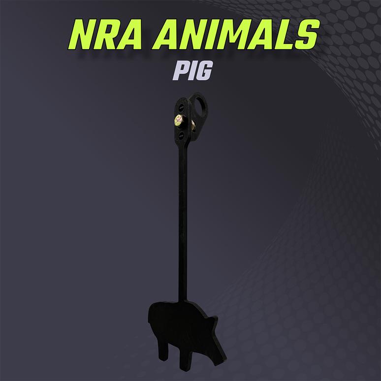 Spinning AR500 Shooting Targets - Steel NRA Animal Pack