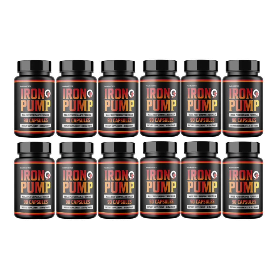 Iron Pump Male Performance Formula 12 Bottles 1080 Capsules – pharmagetics