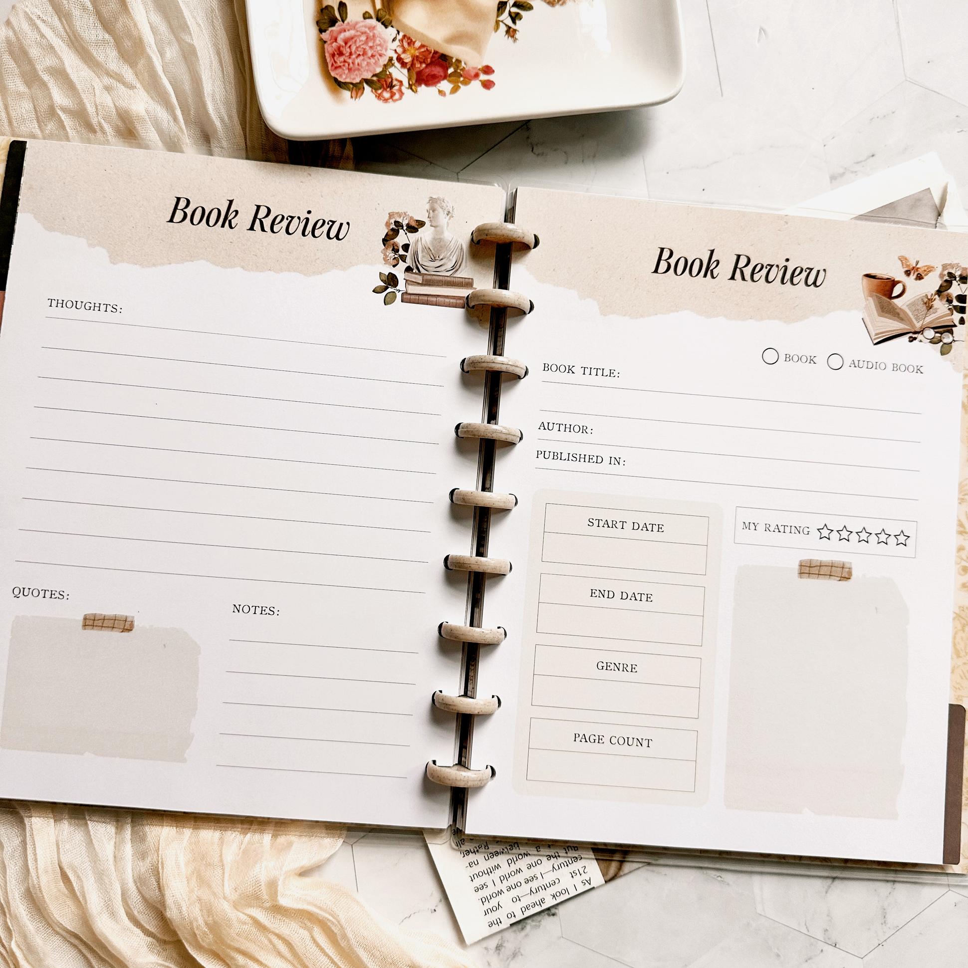 Disc-bond Book Reading Journal | Stationery Shop | Shop Rongrong