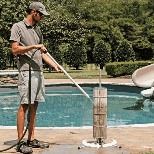 Cyclone Pool Filter Cleaning System