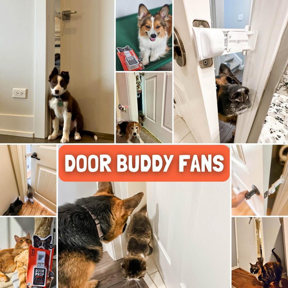 Door Buddy® Cat Door Prop - Cat Door Holder Latch to Keep Door Open