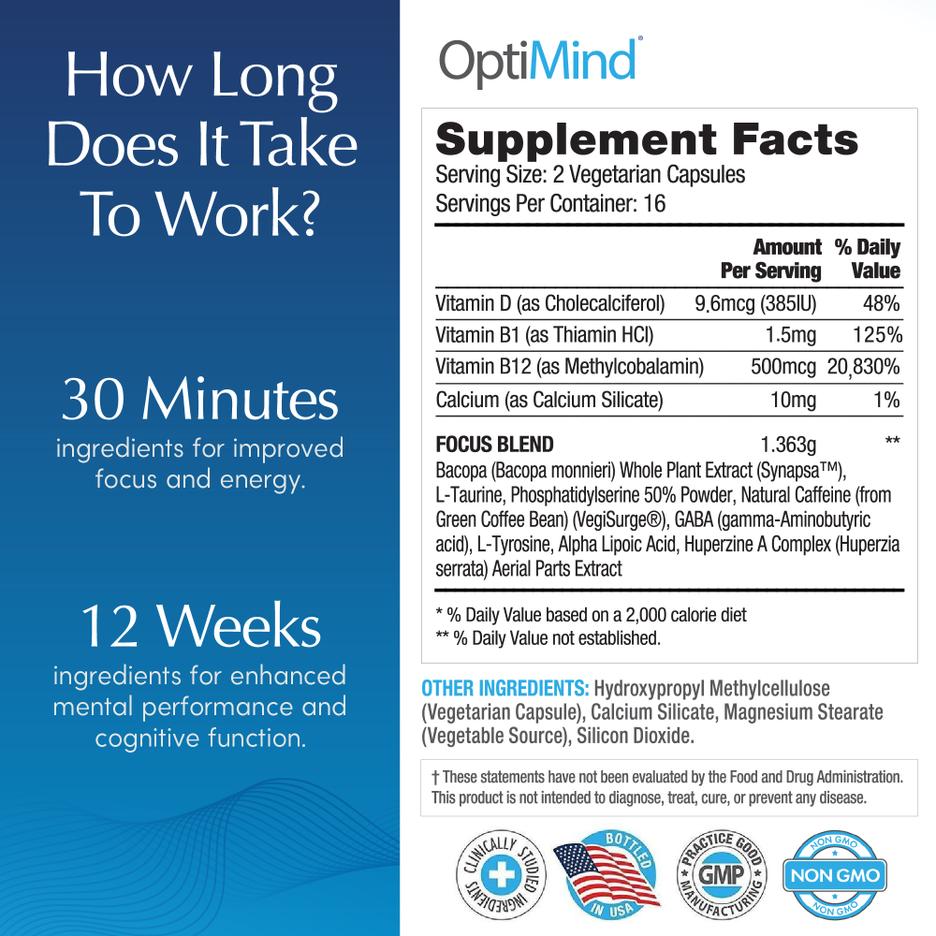 OptiMind Nootropic Energy Supplement – Alternascript