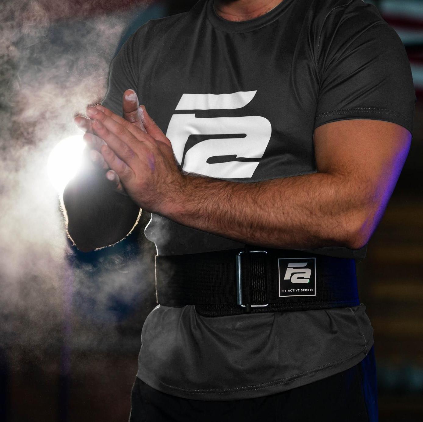 Quick Locking Easy Release Weight Lifting Belt - Black – Fit Active Sports