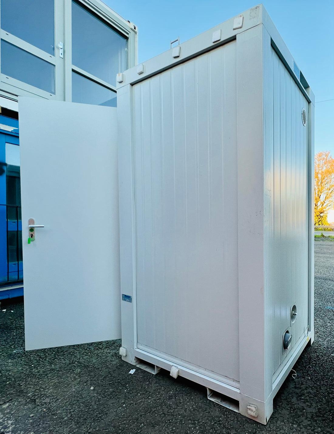 New Single Toilet Block | 5x5ft | WC | Containex Toilet Blocks | Light