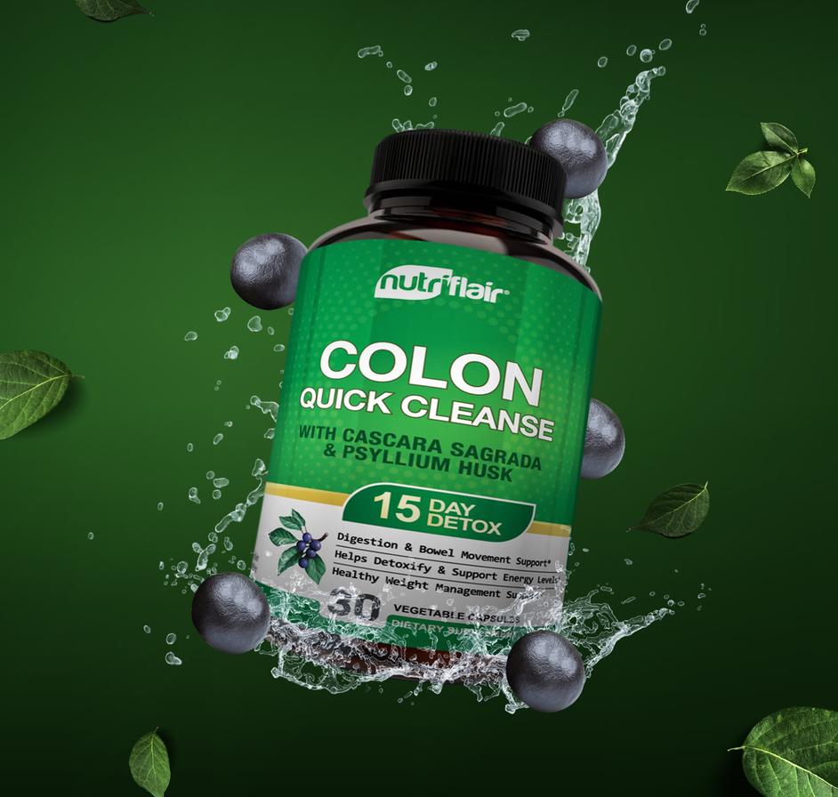 15 Day Quick Colon Cleanse & Detox Supplement From NutriFlair