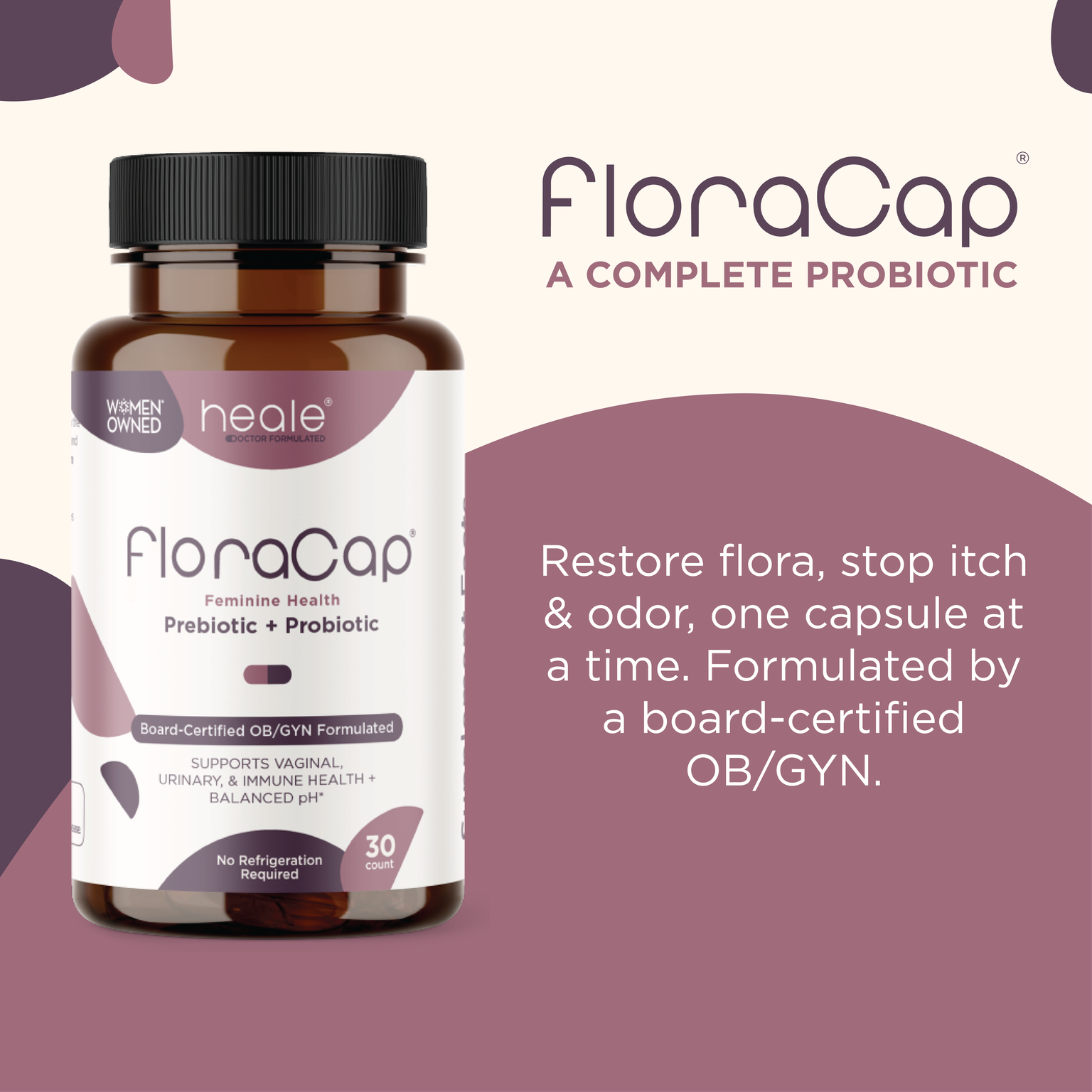 FloraCap Feminine Probiotic | BoriCap – Heale Doctor Formulated
