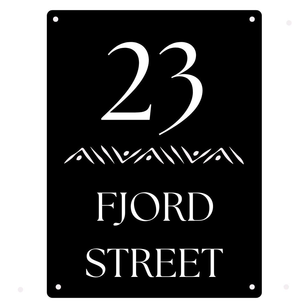 House Number AOS14 | Stylish & Durable Home Number Signs