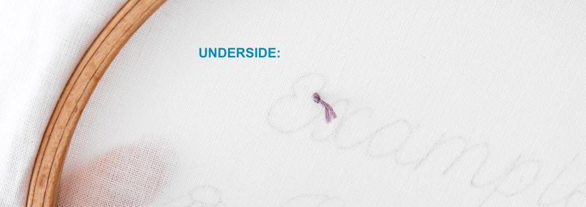 Using Knots to Start and End Threads - Learn This Modern Embroidery Te ...