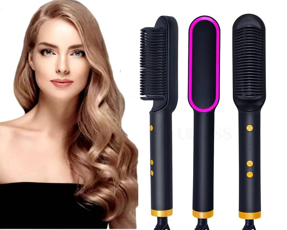 Ionos elektromos hajegyenesítő kefe