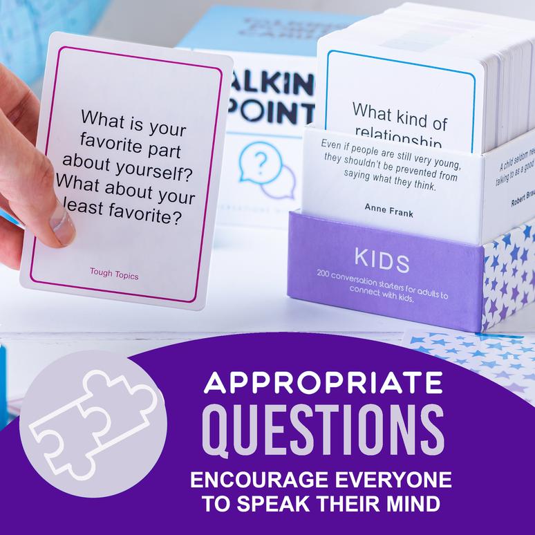 KIDS Conversation Starter Cards – Talking Point Cards