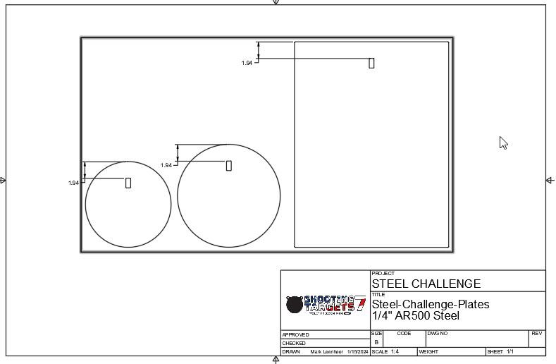 Steel Challenge Targets 🎯