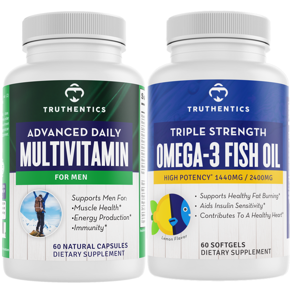 Mens Multivitamin plus Omega-3 Fish Oil Bundle | Truthentics