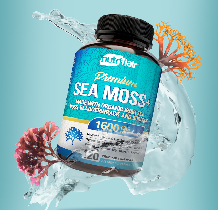 Organic Irish Sea Moss 1600mg - 120 Capsules– NutriFlair