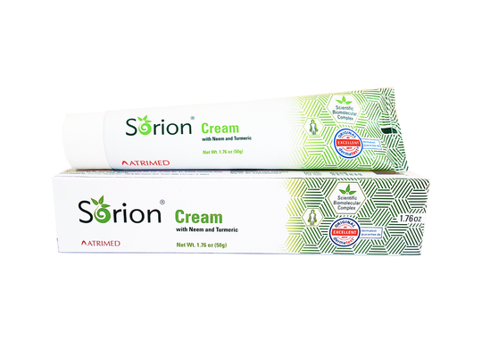 Sorion Herbal Cream with Coconut Oil, Neem, Turmeric, Pala Indigo