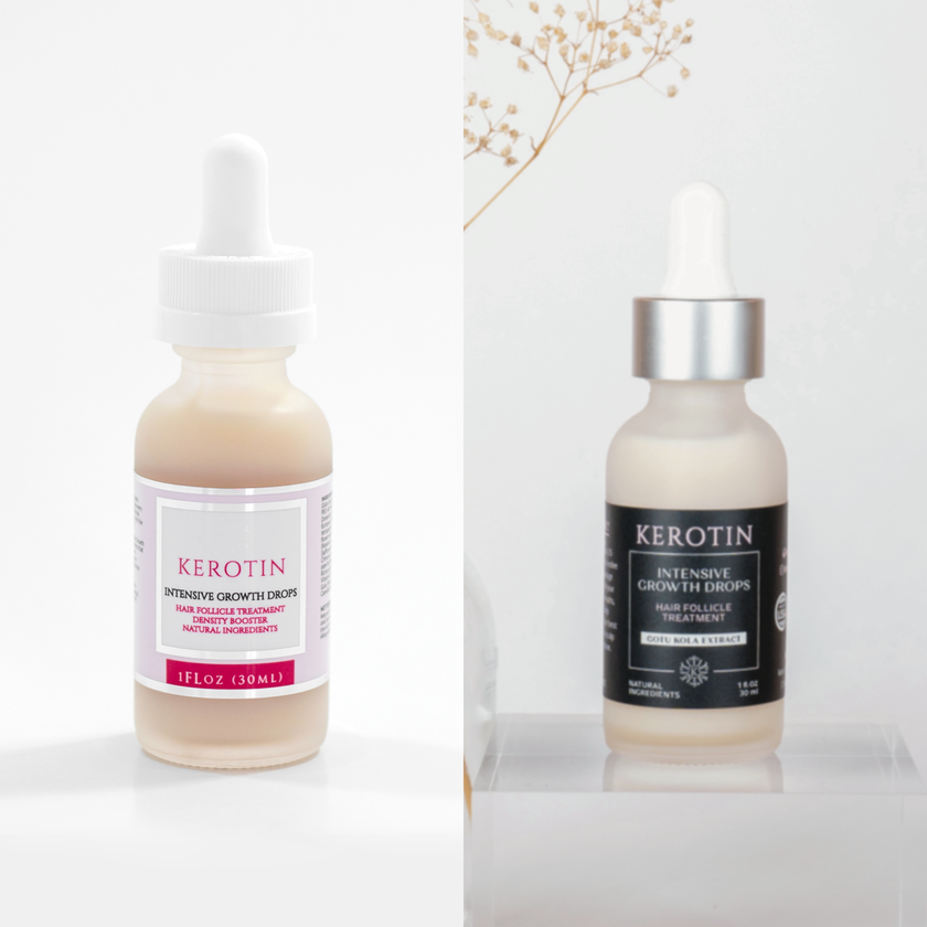 Intensive Hair Growth Drops 3 Bottles Kerotin