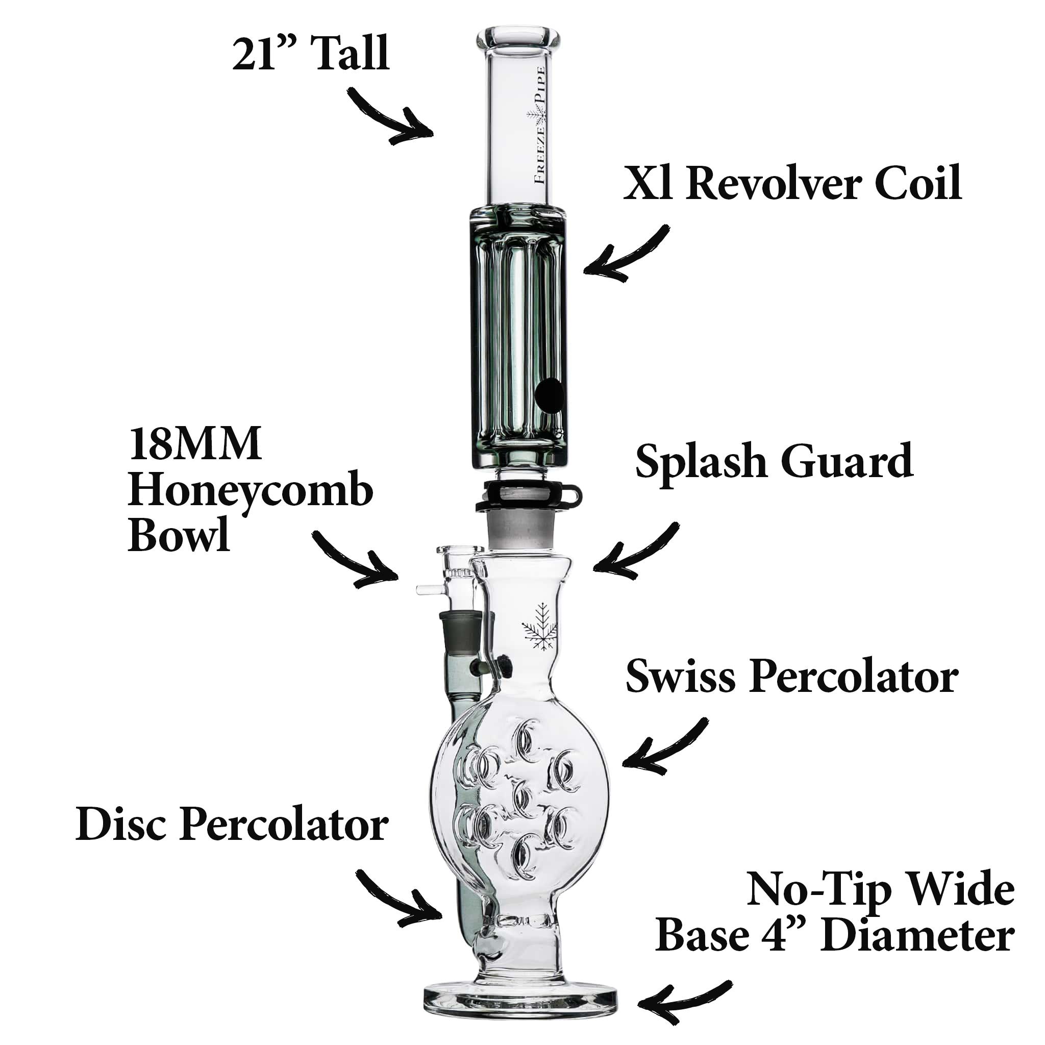 Swiss Perc Bong – The Freeze Pipe