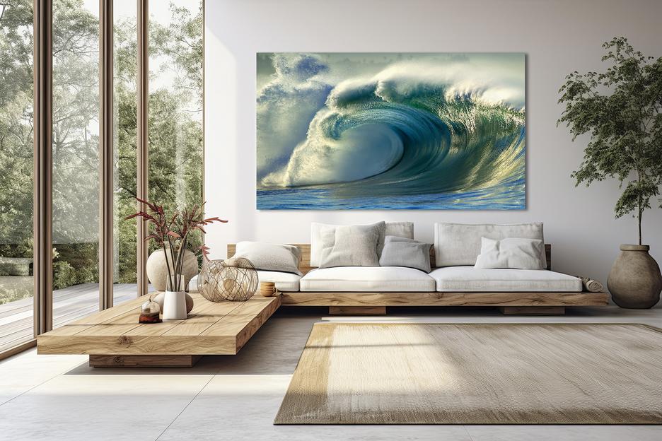 Morning Crest: Ocean Art Photography by Saxon Chang