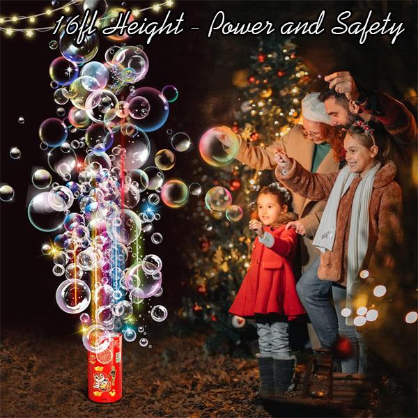 Flash® Reusable-Fireworks Bubble Machine